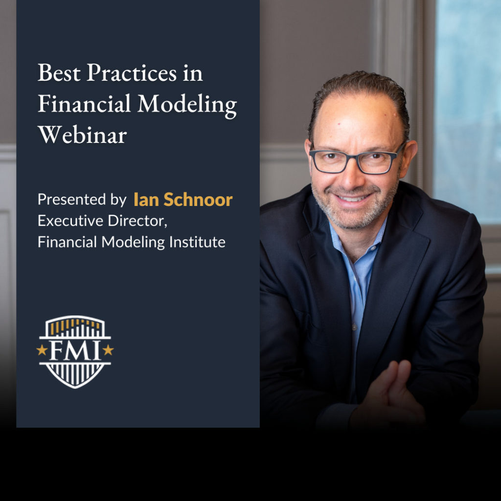 Best Practices Webinar - Financial Modeling Institute