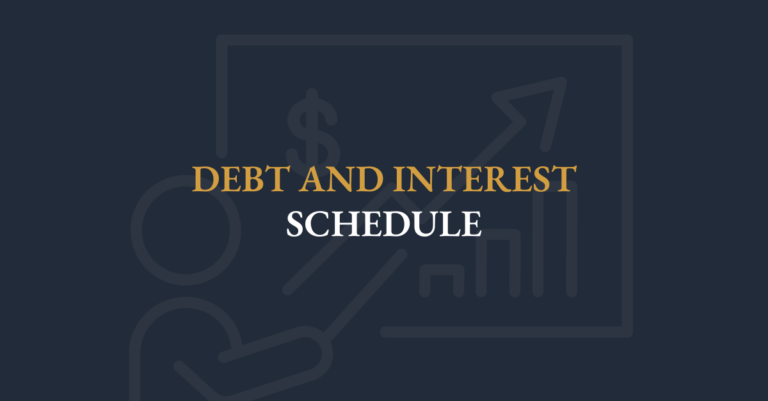 Debt and Interest Schedule - FMI